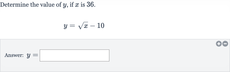 Solved Determine The Value Of Y If X Is 36 Ysqrtx 10 Answer 